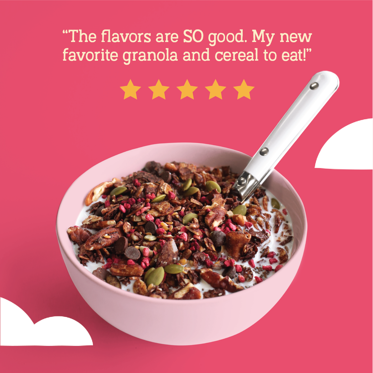 Day Dream Dark Chocolate Raspberry Nut Granola, 20oz – Seven Sundays