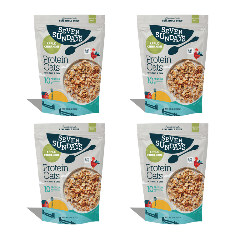 Apple Cinnamon Protein Oats, 32oz – Seven Sundays